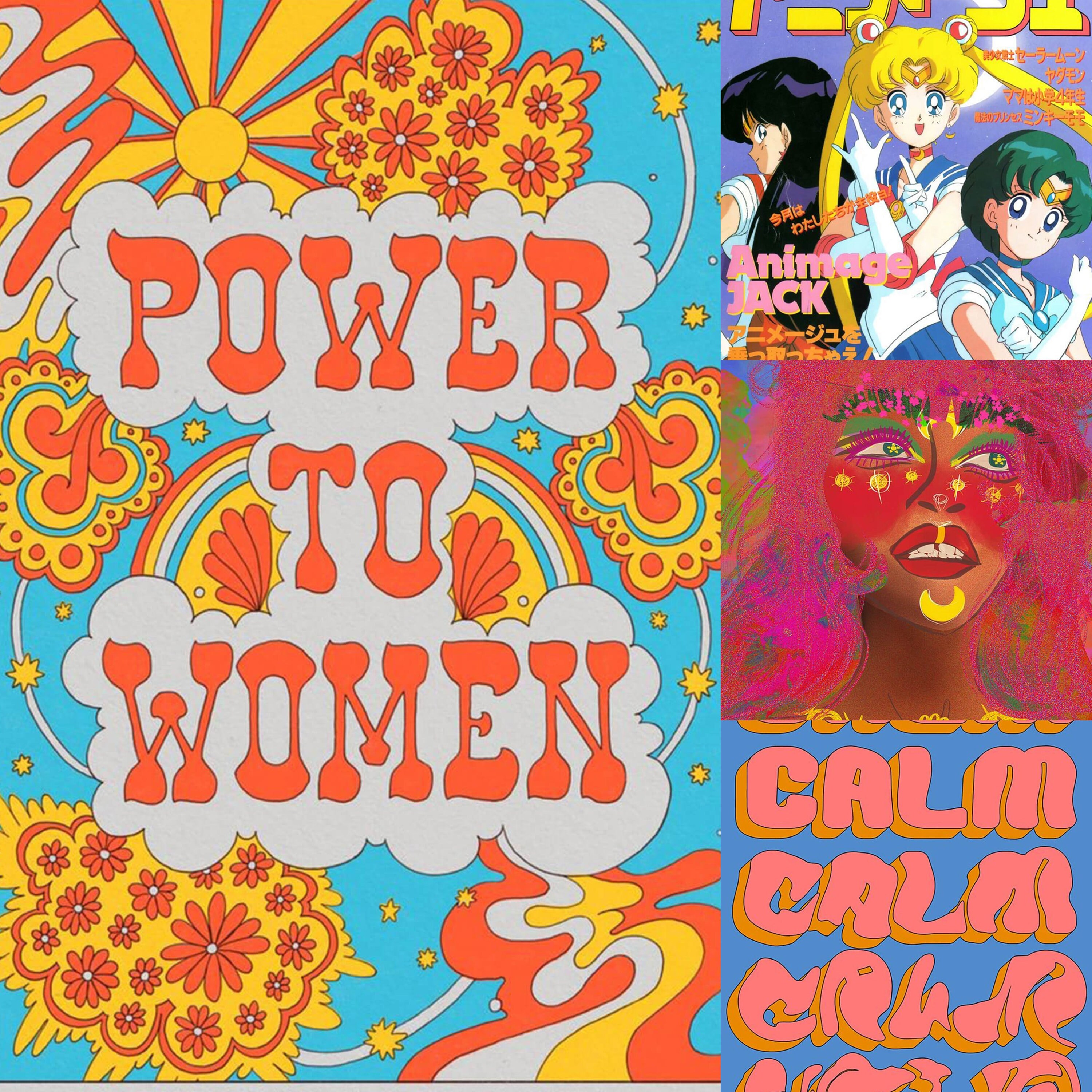 200+ Vintage Aesthetic Indie Cartoon Wall Art Collage Kit Instant ...