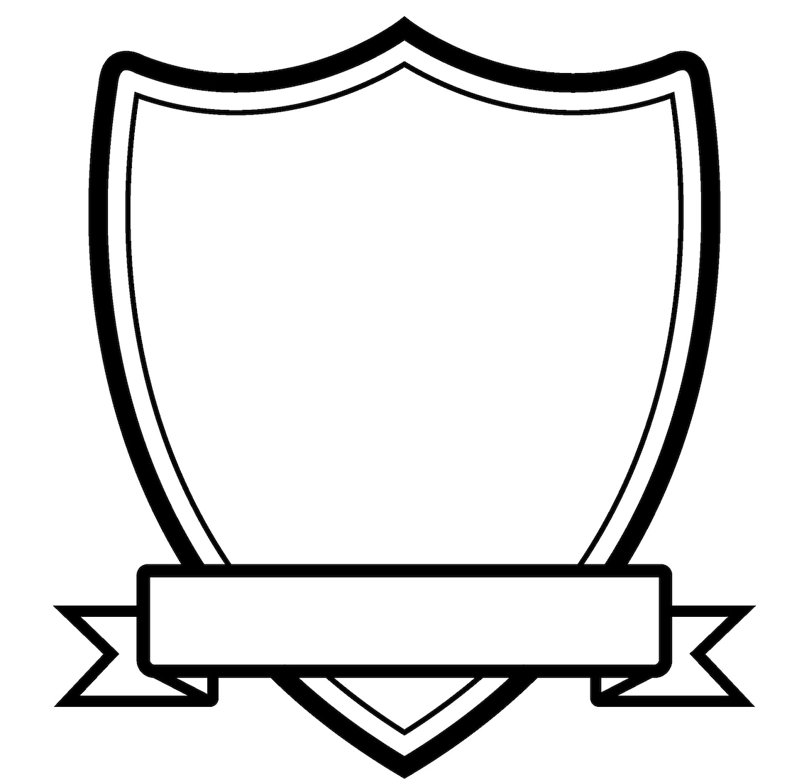 Shield Crest Vector Image Digital Download JPEG PNG PDF Cut File - Etsy