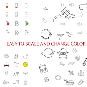 Icon Bundle Pack | Over 500 Icons | Icon Vector Pack | Vector Icons ...