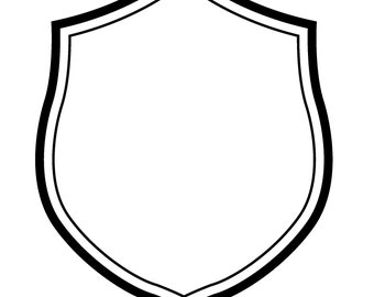 Shield Crest Vector Image Digital Download JPEG PNG PDF Cut File - Etsy