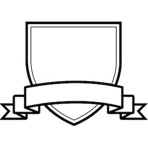 Shield Crest Vector Image Digital Download JPEG PNG PDF Cut File - Etsy