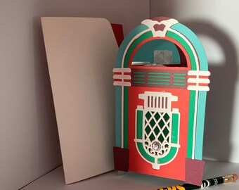 Jukebox Birthday Card - Etsy