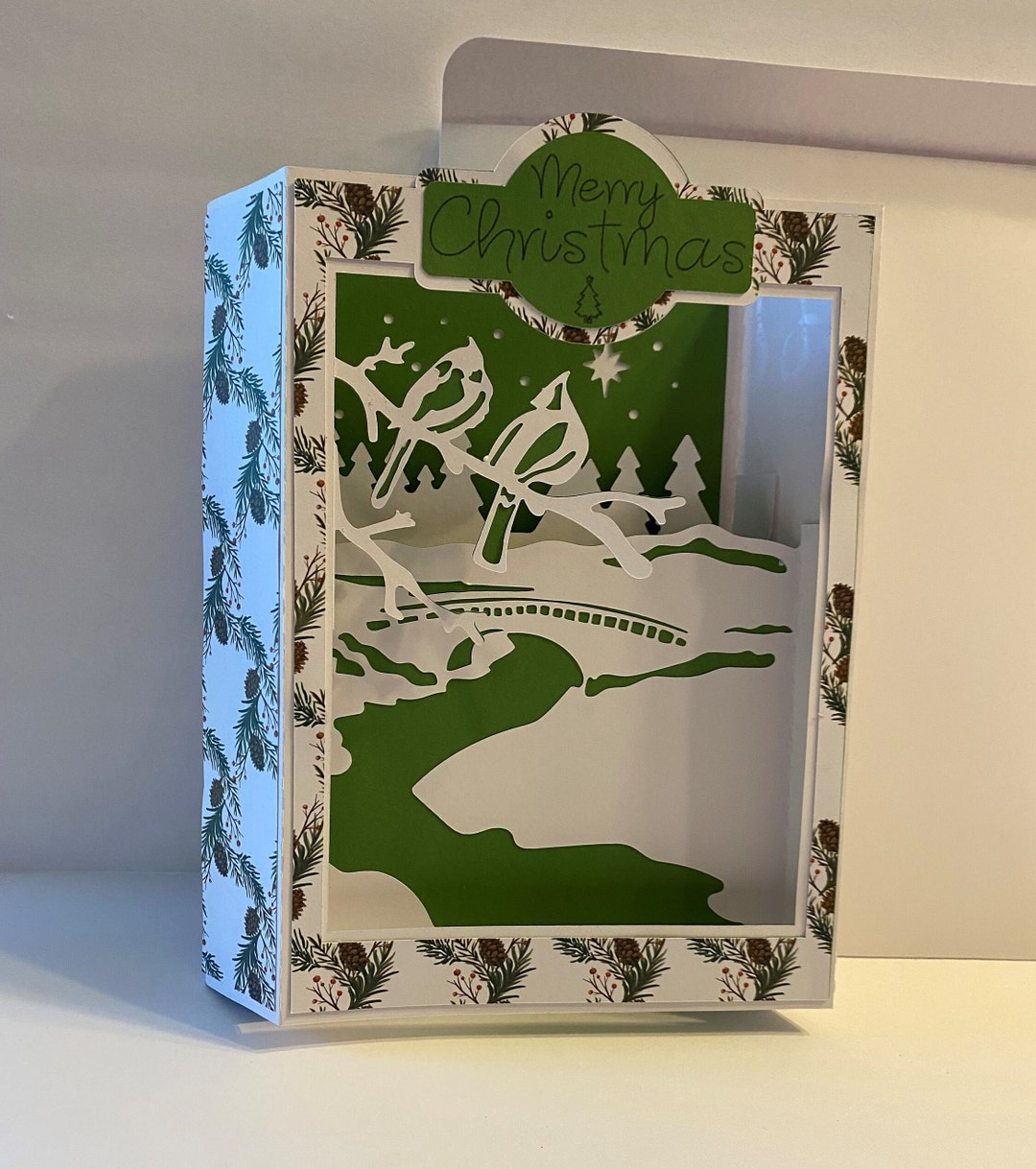 Cardinal Box Card - Etsy