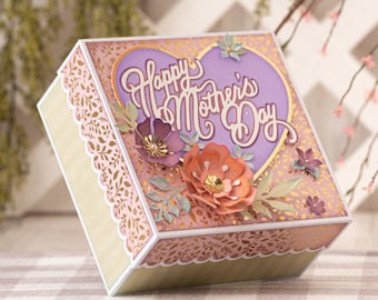 Mother's Day Gift Box Templates 6 Pack 6 Printable PDF Gift Box ...