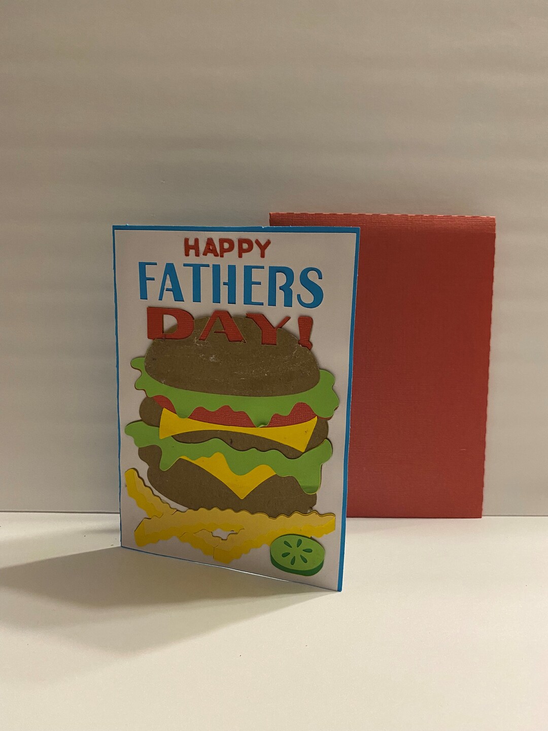 Hamburger Father's Day Card - Etsy