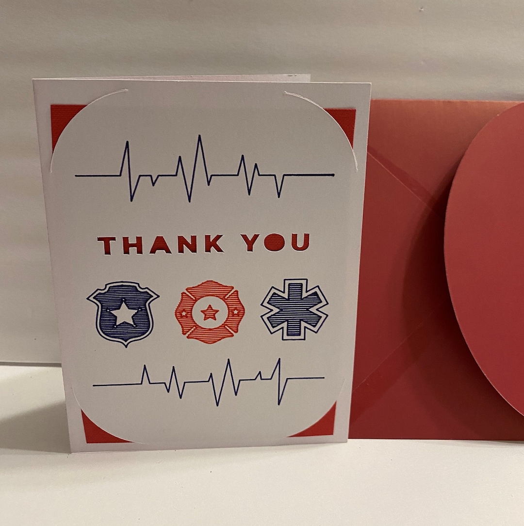 Ambulance Thank You Card - Etsy