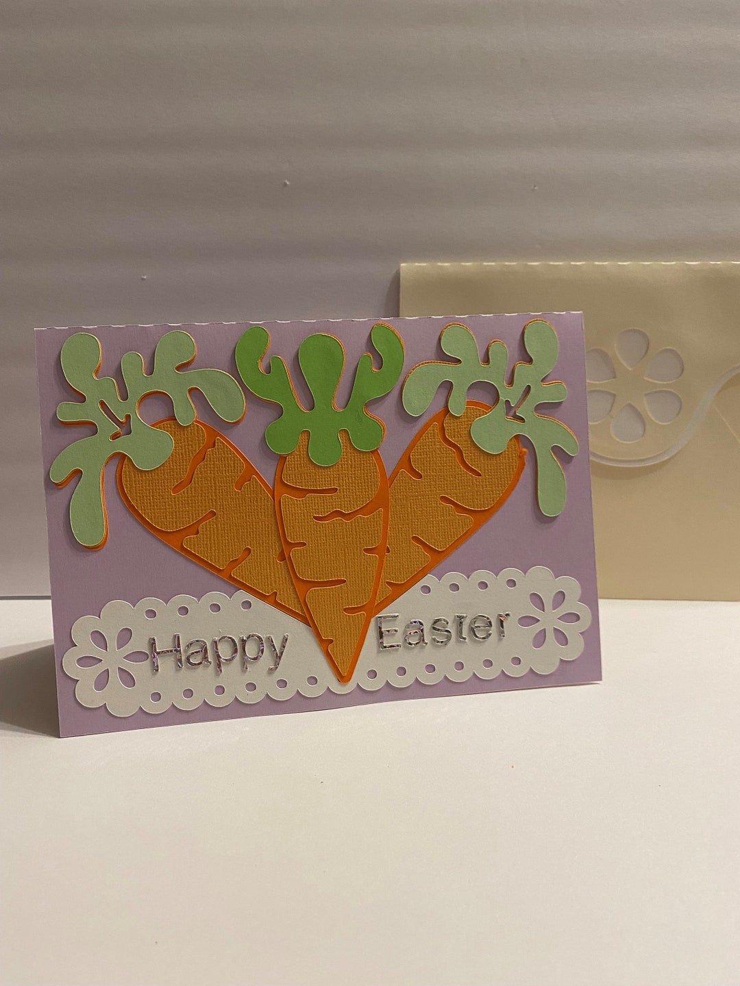 3 Carrot Easter Card - Etsy