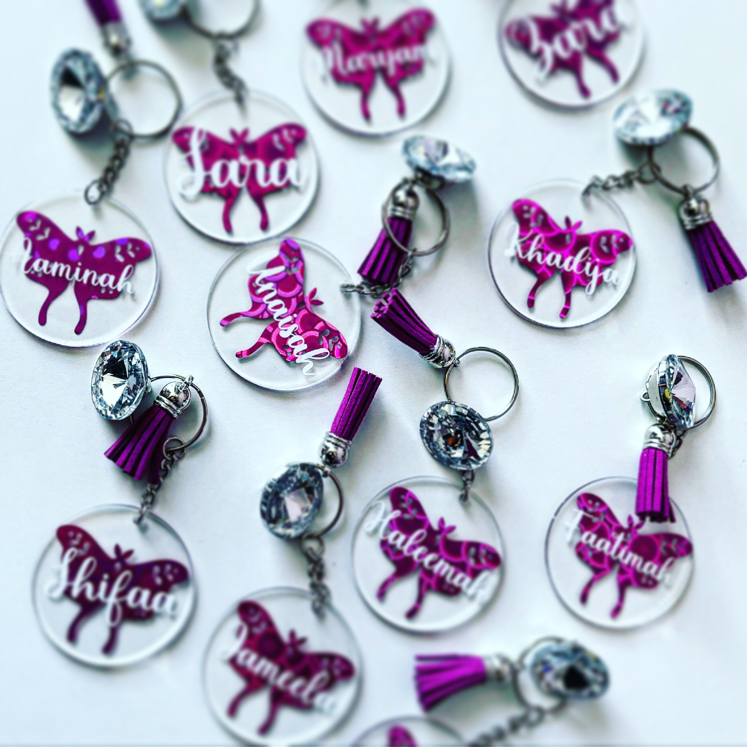 Class Personalised Keyrings in Bulk, Names Keyrings Teacher Gifts, Eid ...