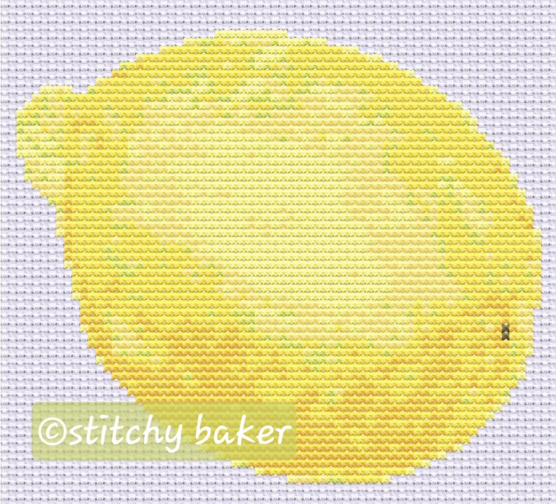 Lemon Cross Stitch Pattern - Etsy