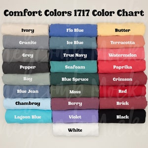 1717 Color Chart for Printful Users, Editable Canva Template Color ...