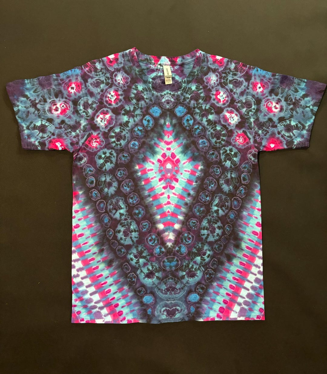 L Kenney Style Diamond Tie Dye Shirt. - Etsy