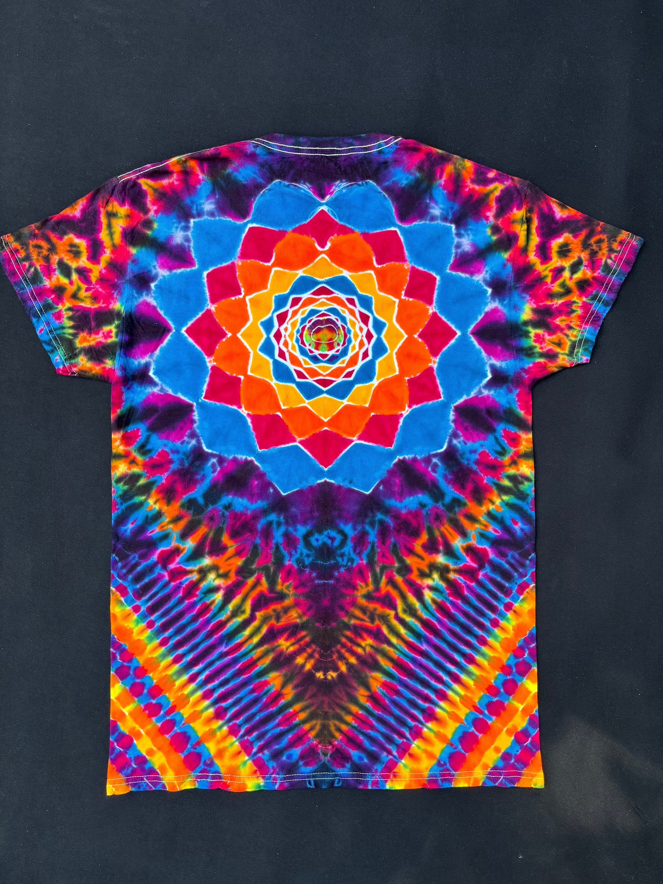 M. Ripple Mandala DNA Scrunch Rainbow Tie Dye Shirt. - Etsy