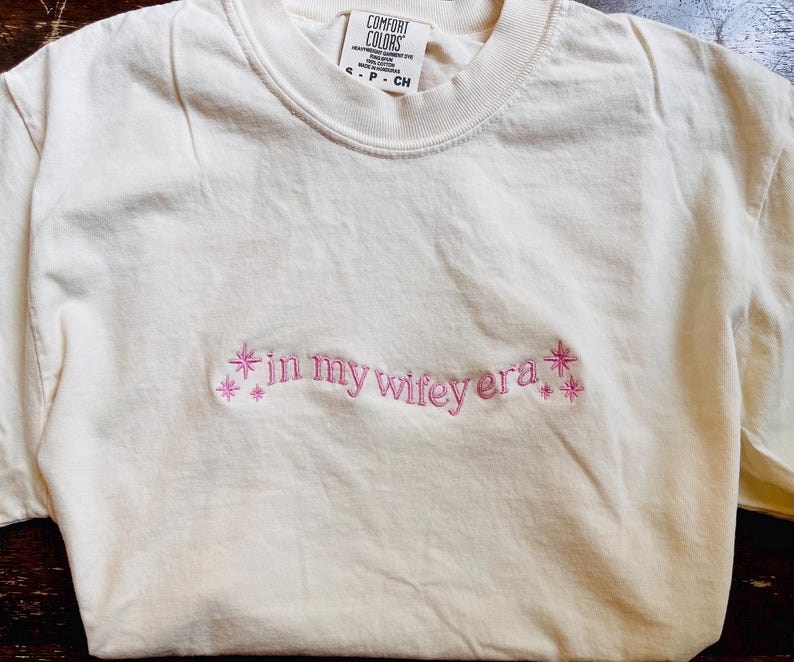 Embroidered in My Wifey Era Shirt, Bride Shirt , Wifey Shirt ...