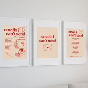 Emails I Can't Send Posters DIGITAL Download Art Prints - Etsy
