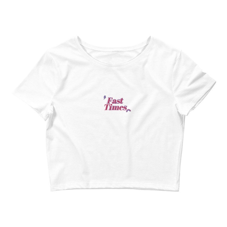 Fast Times Sabrina Carpenter Crop Top Embroidered - Etsy