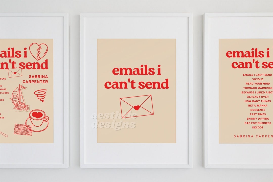 Emails I Can't Send Posters DIGITAL Download Art Prints - Etsy
