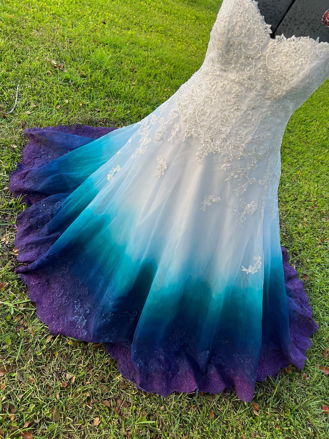 3 Color Dress Dip Dyeing Service - Etsy