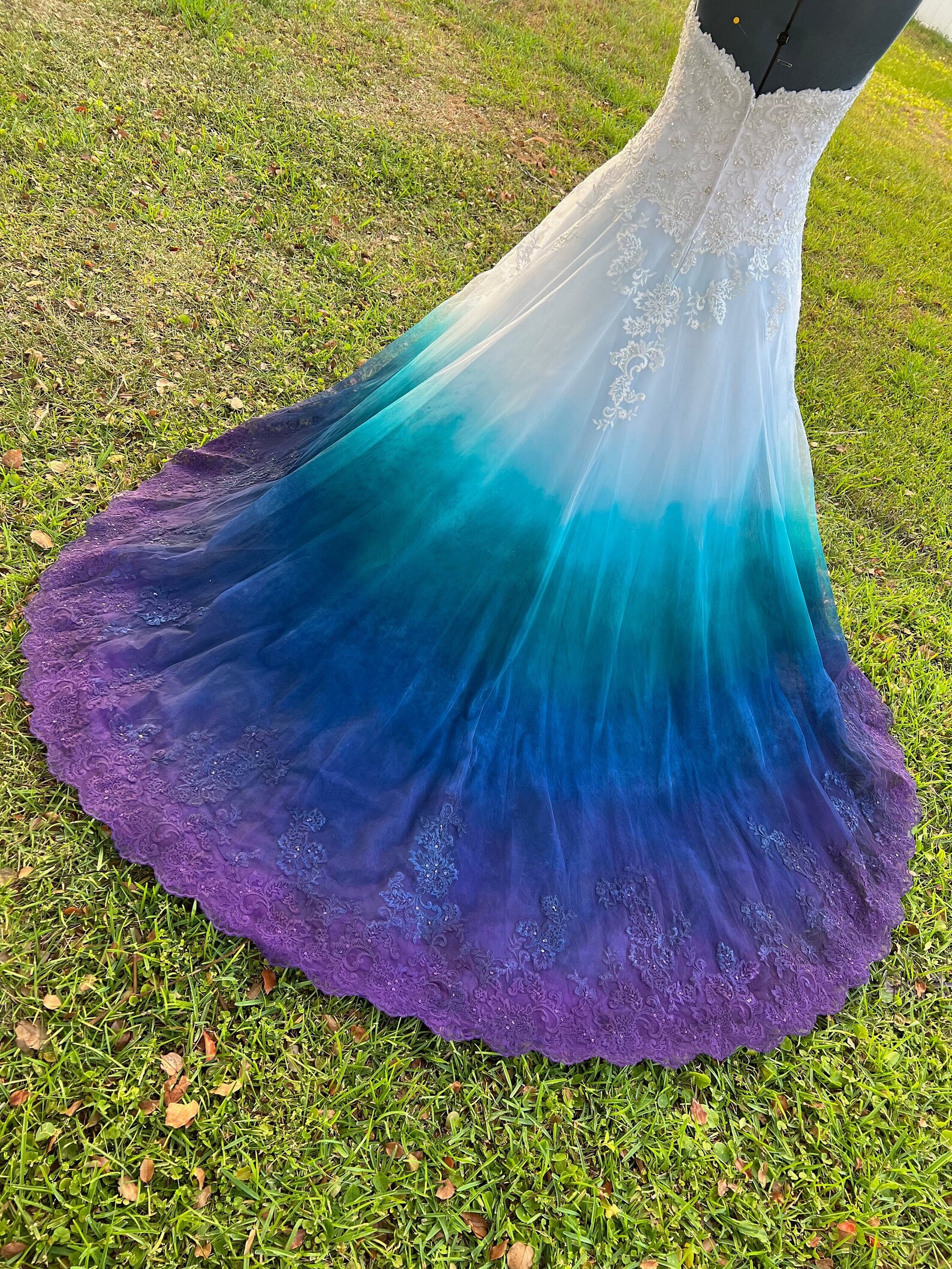 3 Color Dress Dip Dyeing Service - Etsy