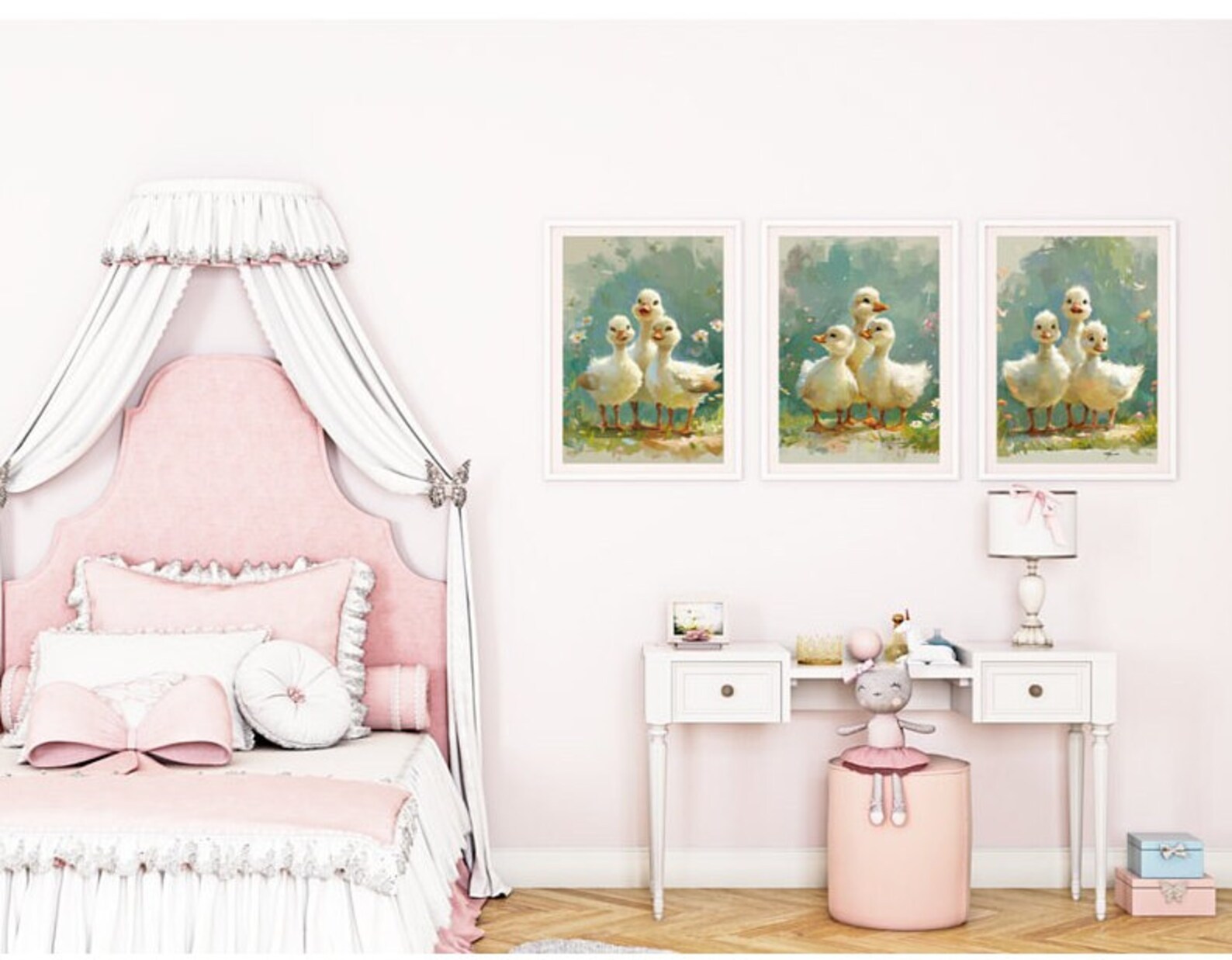 Ducklings Nursery Art - Adorable Prints for Baby's Room, Cute Gosling ...
