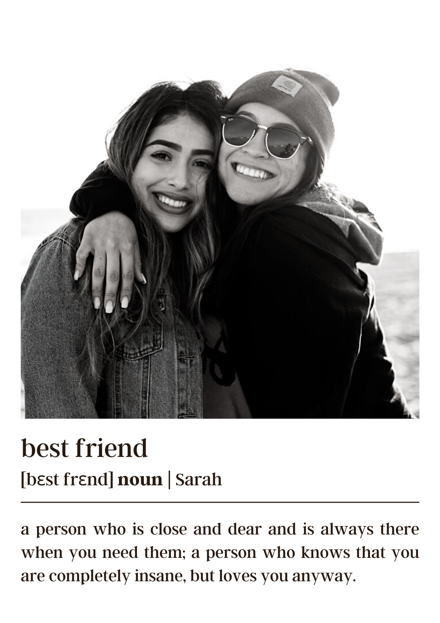 Best Friend Gifts Definition Best Friend Birthday Gifts | Etsy