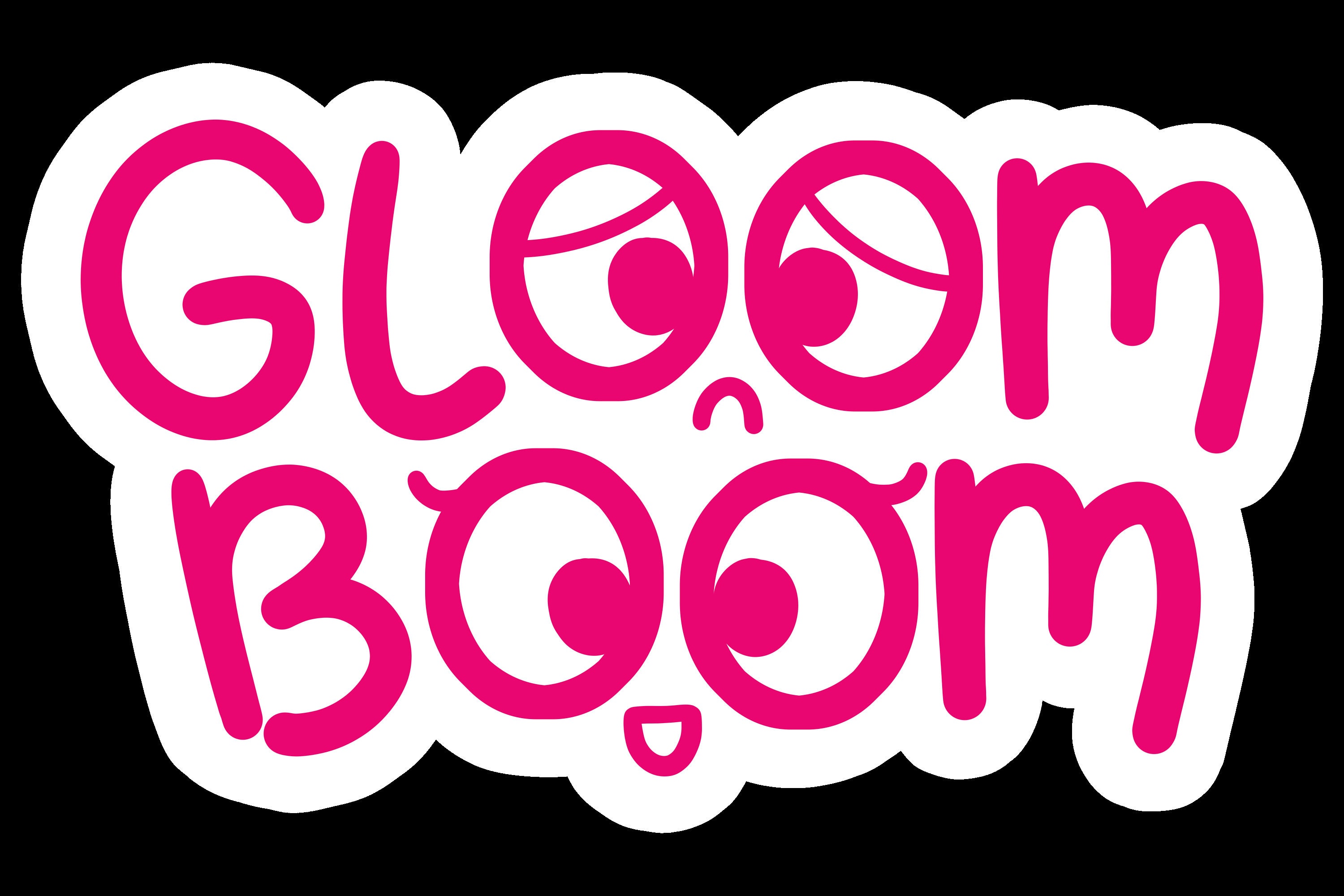 Gloom Boom Transfer Sticker Logo Sticker 4x4 Inches | Etsy