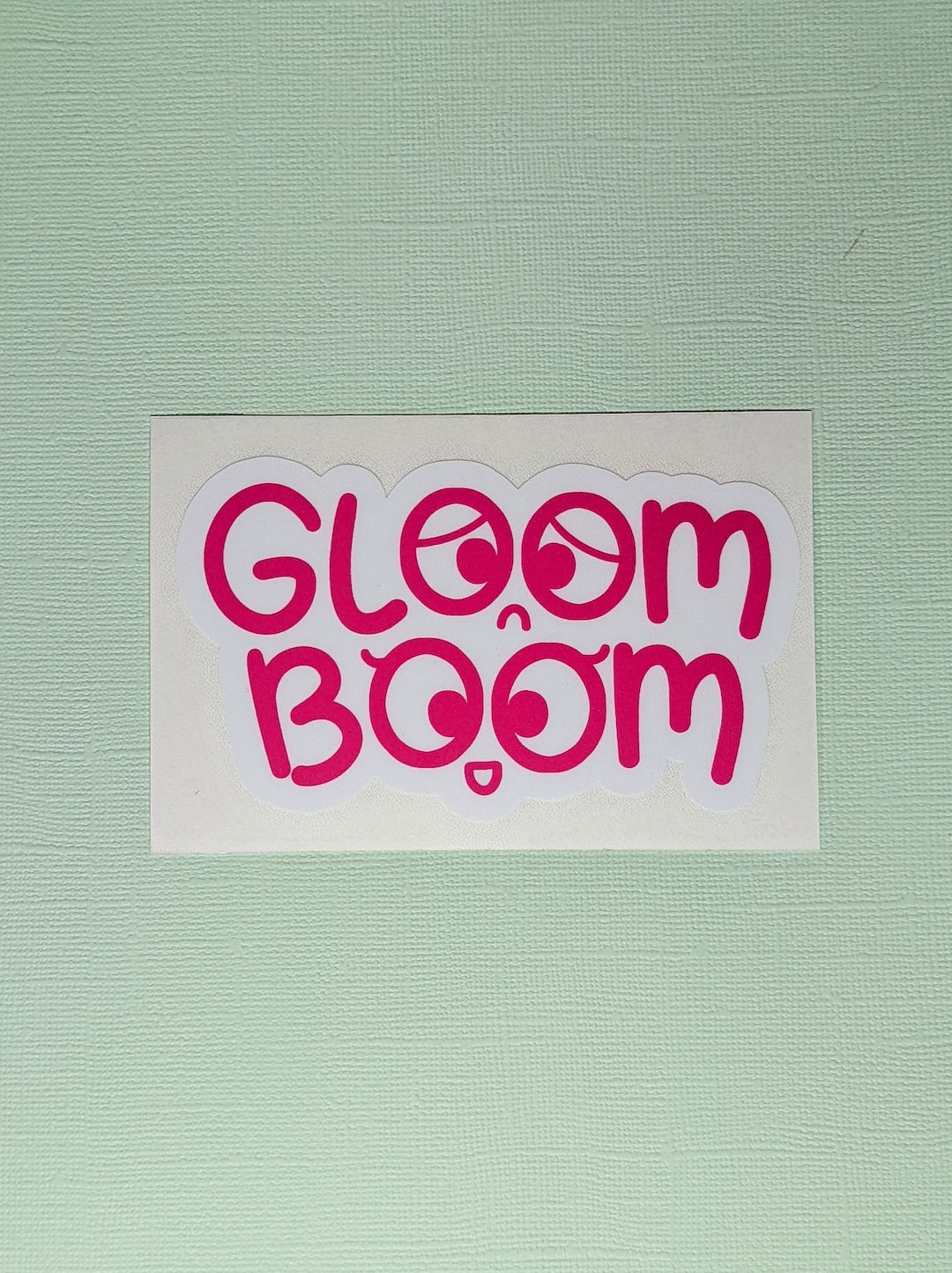 Gloom Boom Transfer Sticker! Logo Sticker! 4x4 Inches - Etsy