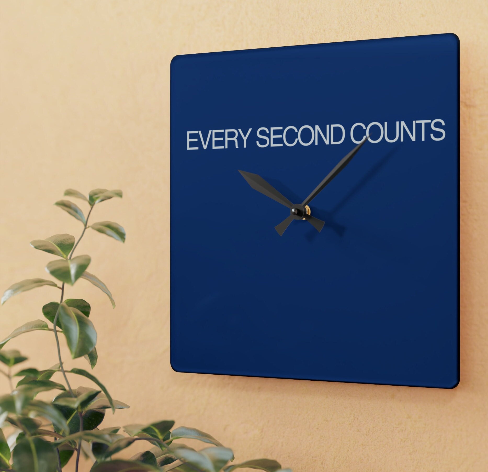 Every Second the Bear Wall Clock-square or Round - Etsy