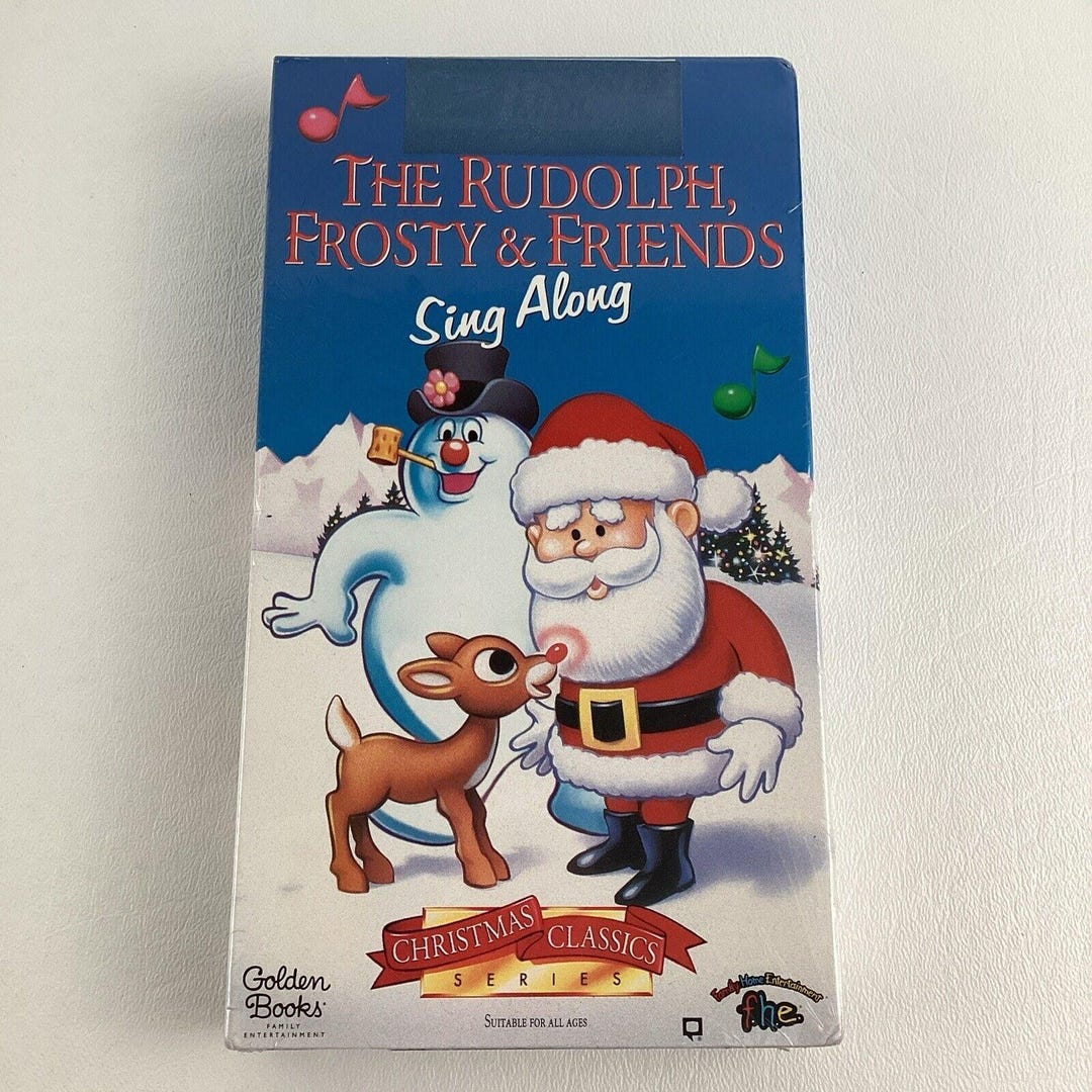 The Rudolph Frosty & Friends Sing Along VHS Tape Reindeer Snowman ...