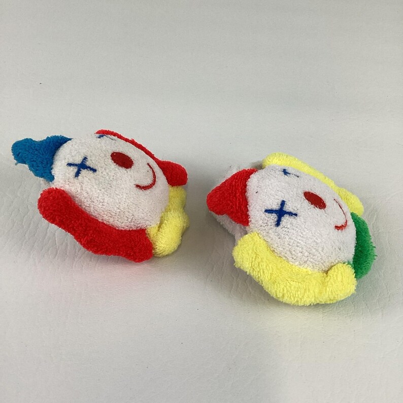 Eden Terry Cloth Circus Clown Baby Plush Shaker Rattle Wrist Ankle Toy ...