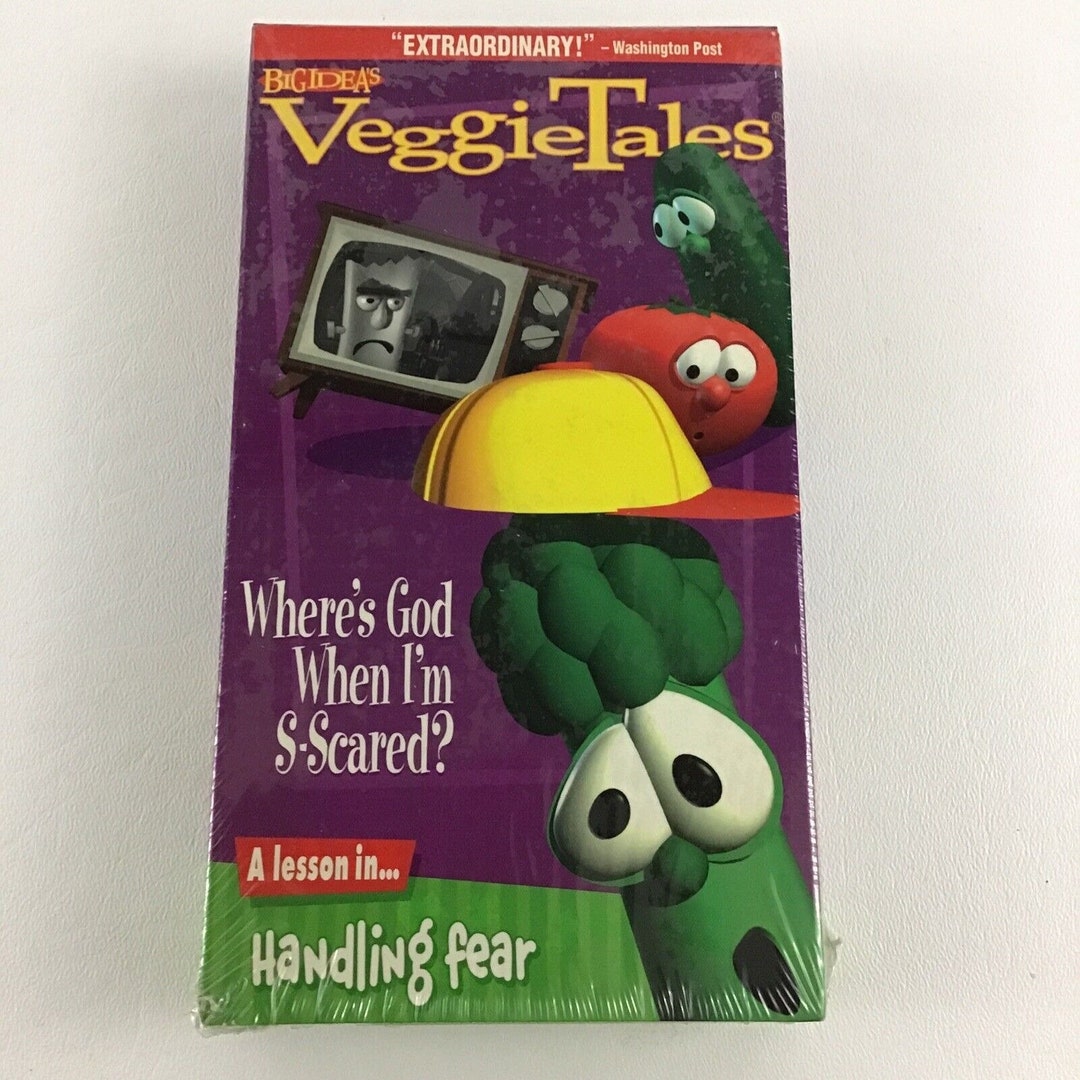 Big Idea Veggie Tales VHS Tape Where's God New Handling Fear Vintage ...