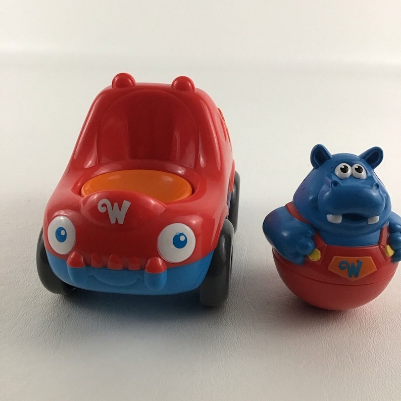 Playskool Weehicles Push Along Spin Seat Farm Truck Demby Hippo Figure ...