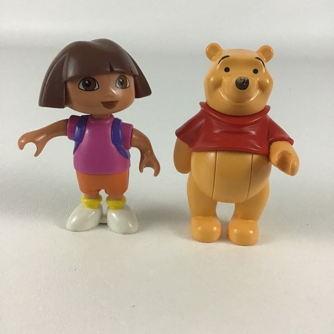 Mega Bloks Replacement Figures Dora the Explorer Winnie the Pooh 2pc ...