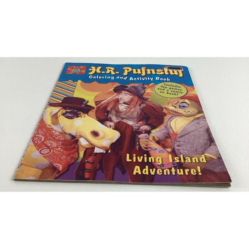 H.R. Pufnstuf Coloring Activity Book Vintage World Sid Marty Krofft ...