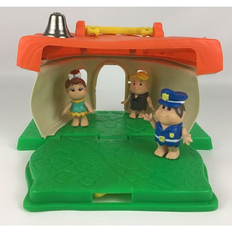 The Flintstones Bedrock School Elementary Playset W 3 Figures - Etsy