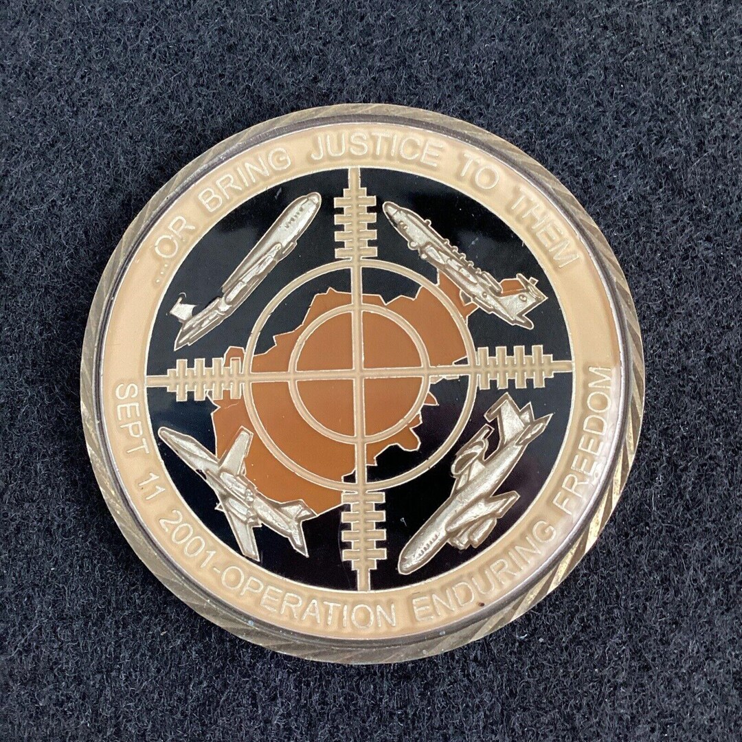 Sept 11 2001 Challenge Coin Operation Enduring Freedom Bring Justice to ...