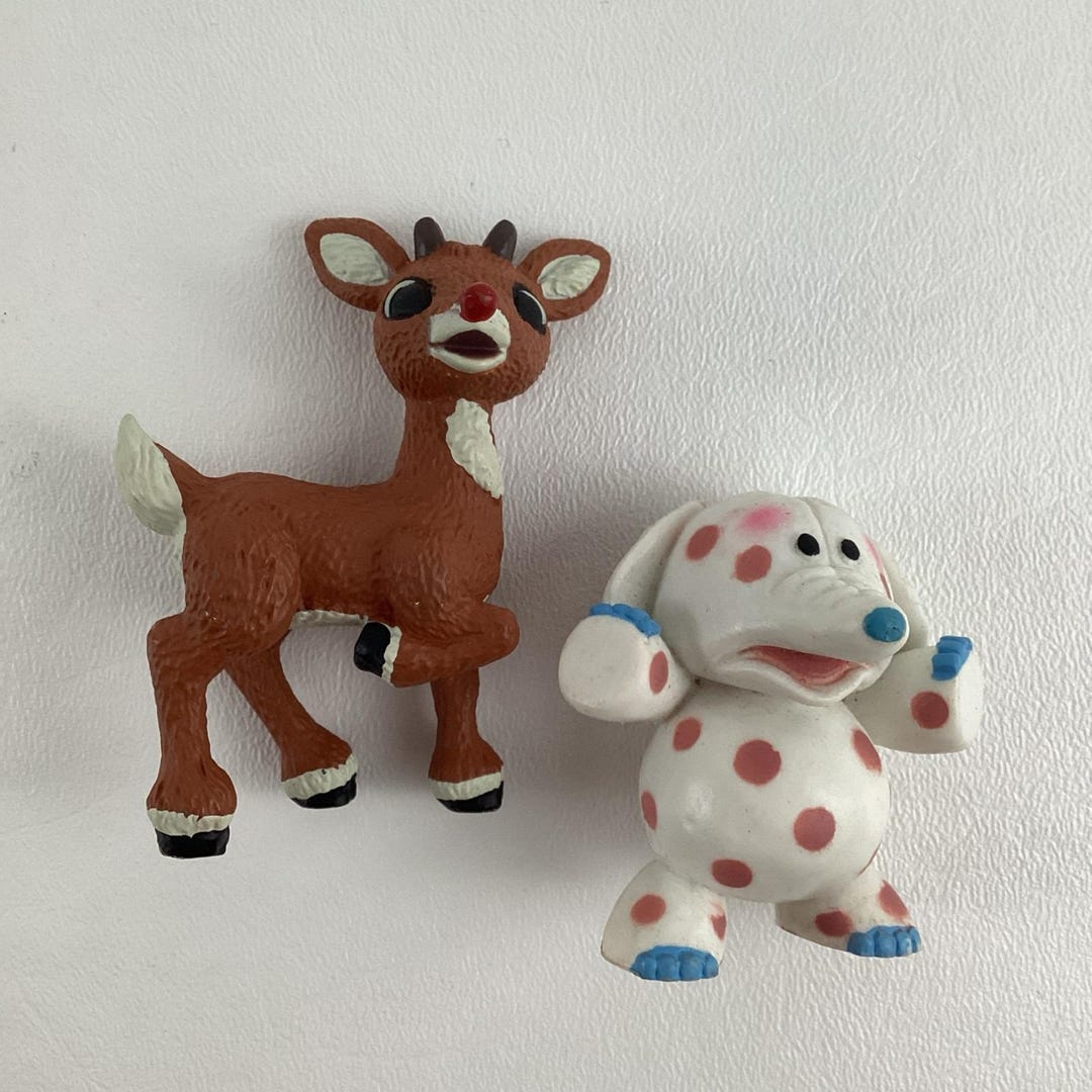 Rudolph Island Misfit Toys Collectible Figures Spotted Elephant Lot ...