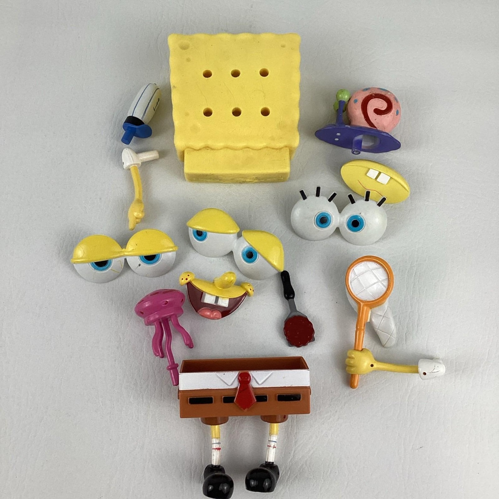 Spongebob Squarepants Switch Em up Mix Match Face Figure Poseable Doll ...