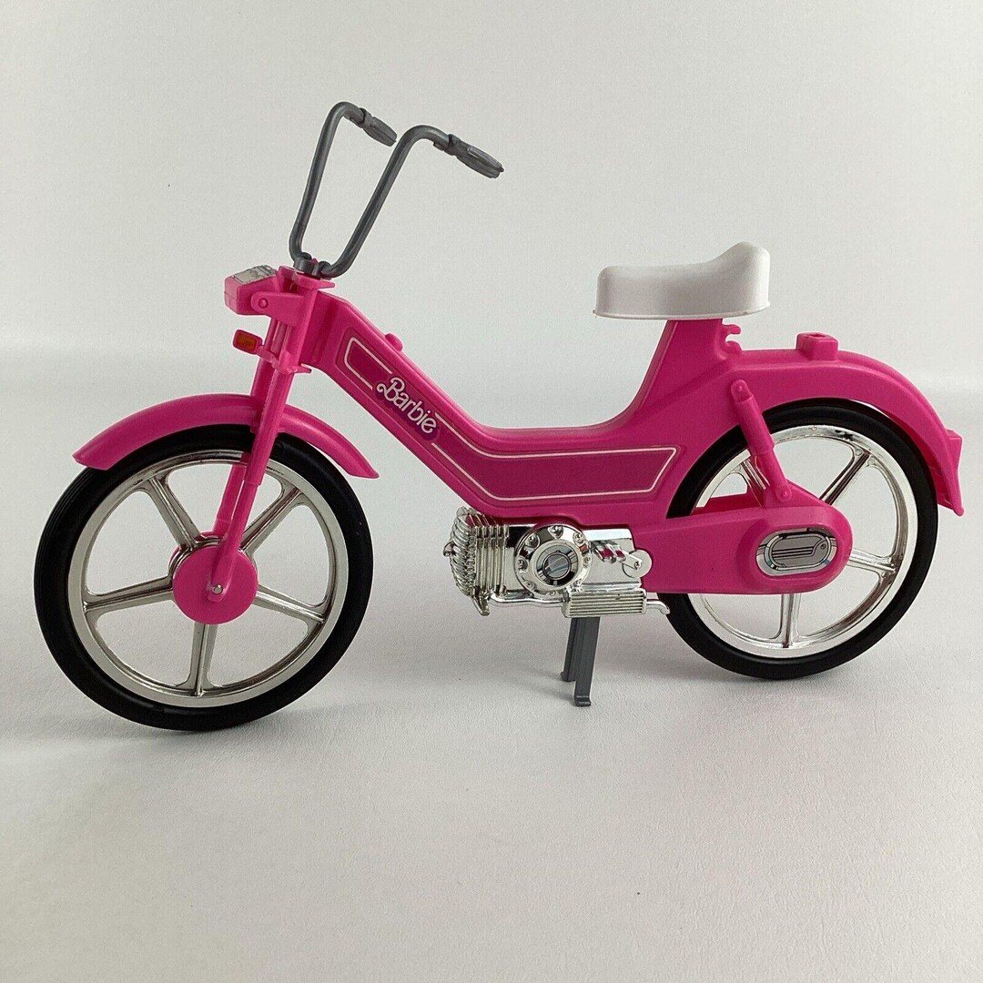 Barbie Doll Motor Bike Moped Scooter Kickstand Pink Vintage 1983 Mattel ...