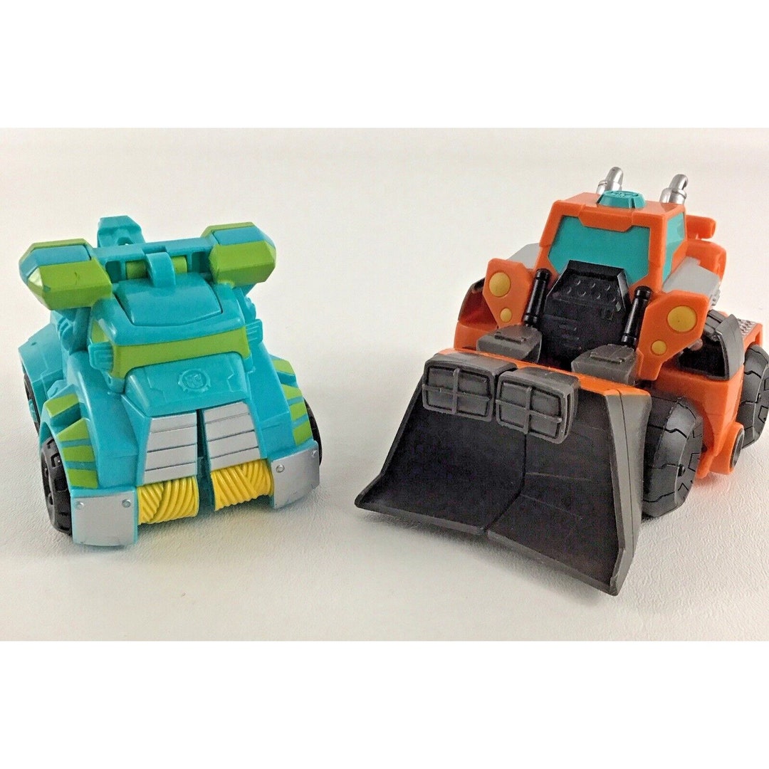 Playskool Heroes Transformers Hoist Tow Truck Wedge Dozer 1 Step Figure ...