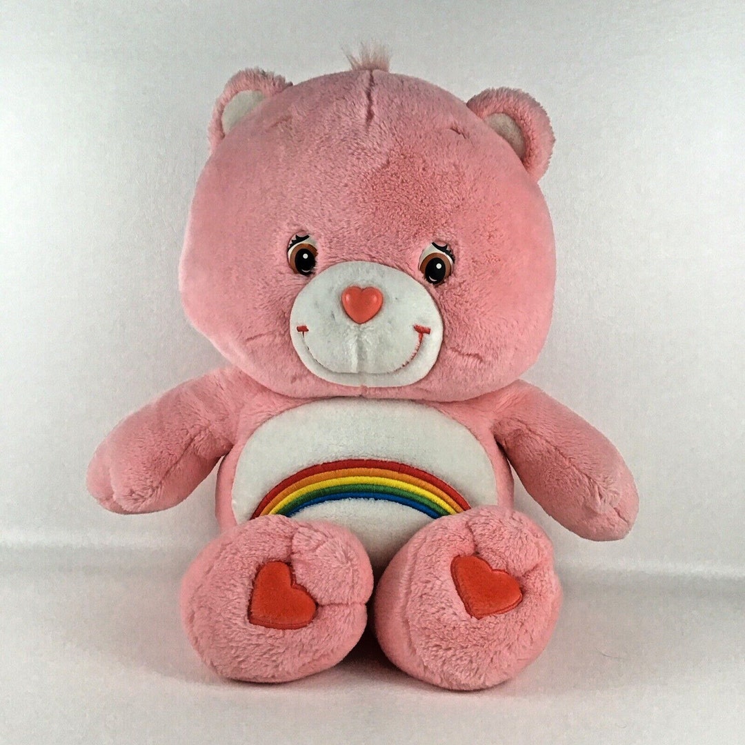Care Bears Cheer Bear Rainbow Jumbo XL 26” Plush Stuffed Animal Toy ...