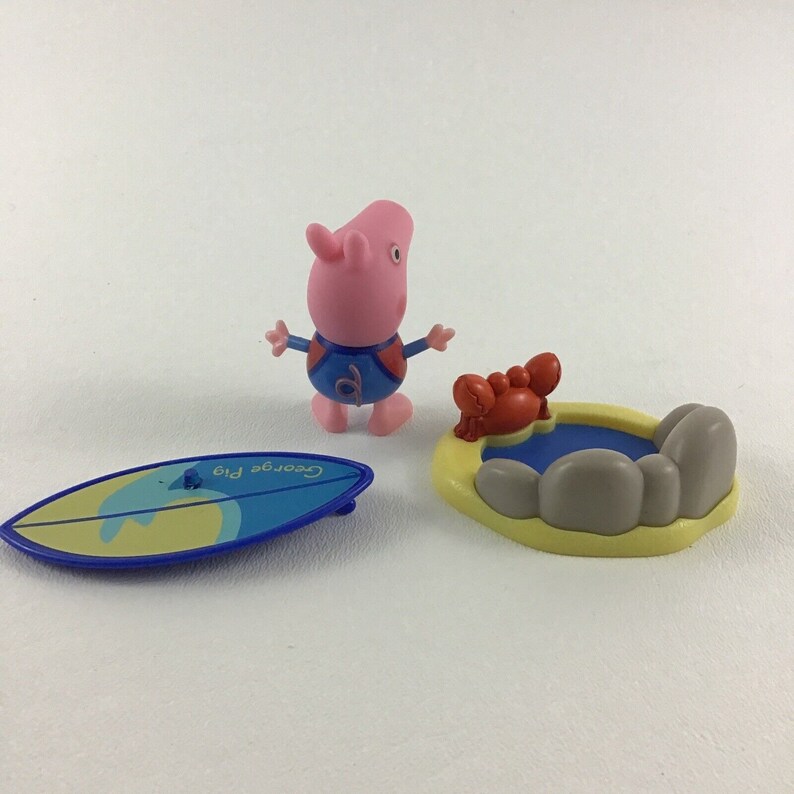 Peppa Pig Family Beach Day Playset George Surfboard Figure - Etsy