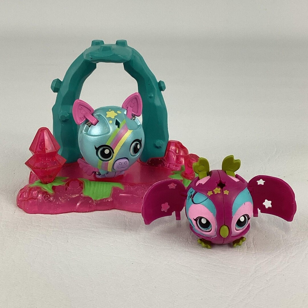 Zoobles Spring to Life Howard Owl Teacake Figures Petagonia Habitat ...