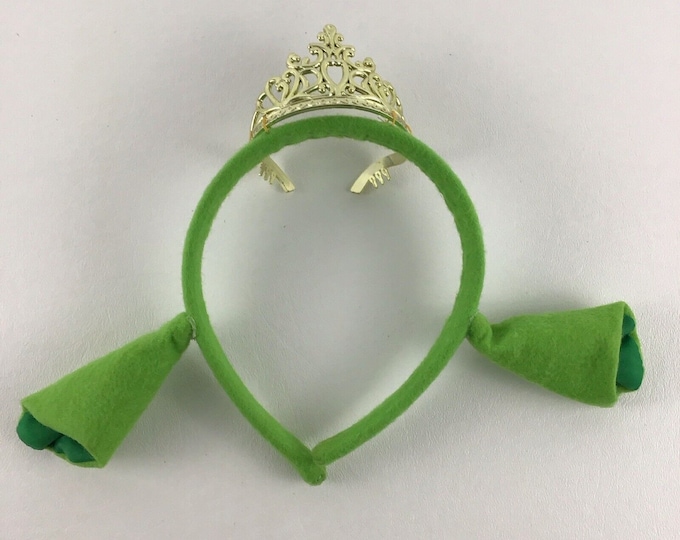 Dreamworks Shrek Princess Fiona Headband Ogre Ears Tiara Kid Costume ...