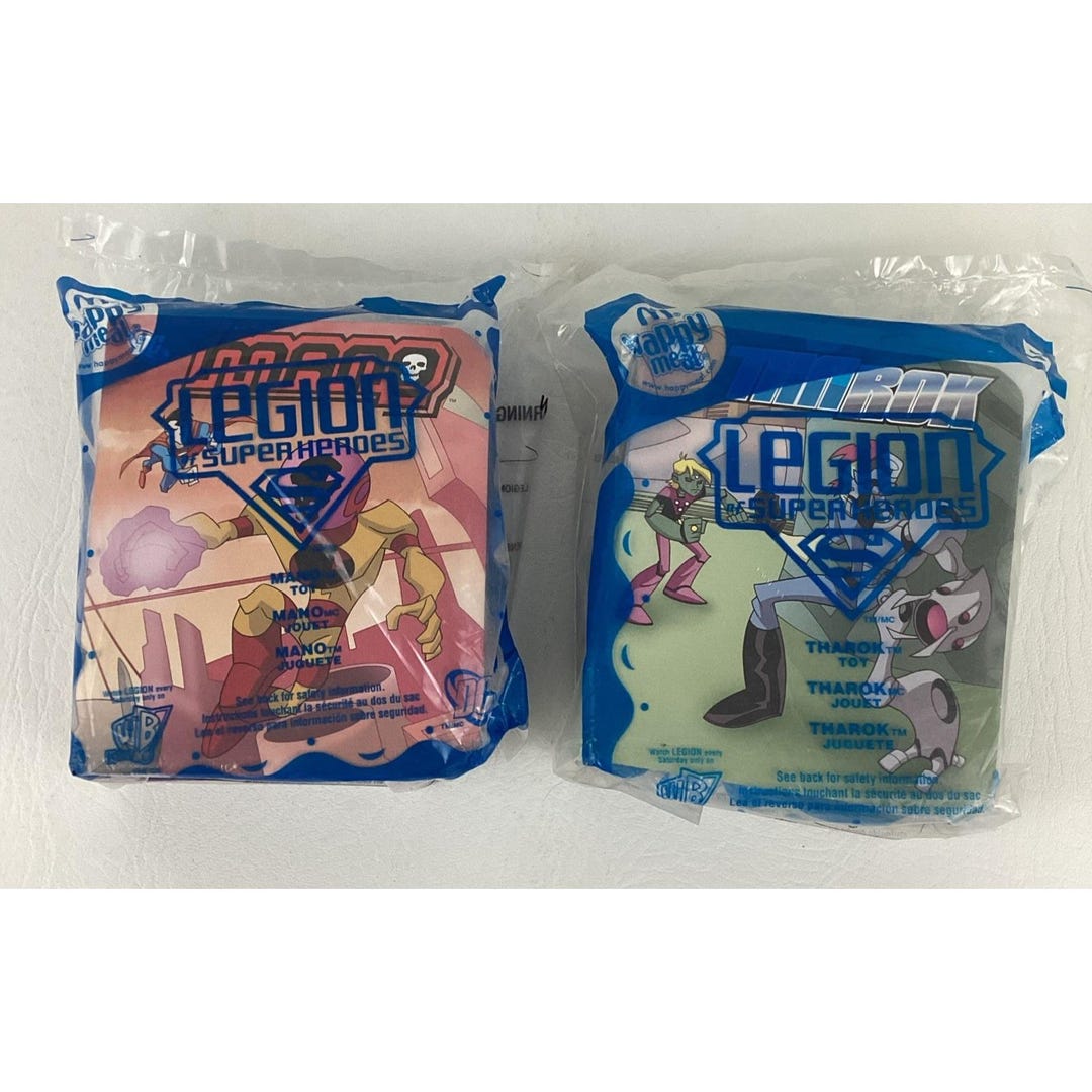 Legion of Super Heroes Tharok Mano Mcdonald's Happy Meal Toys Lot 2006 ...