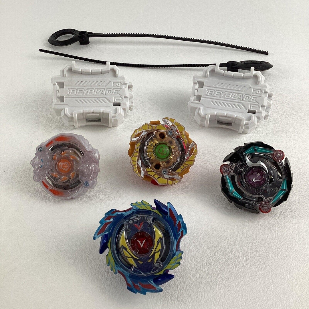 Beyblade Burst Turbo Spinning Top Toy Launchers Valkyrie Betromoth Lot ...