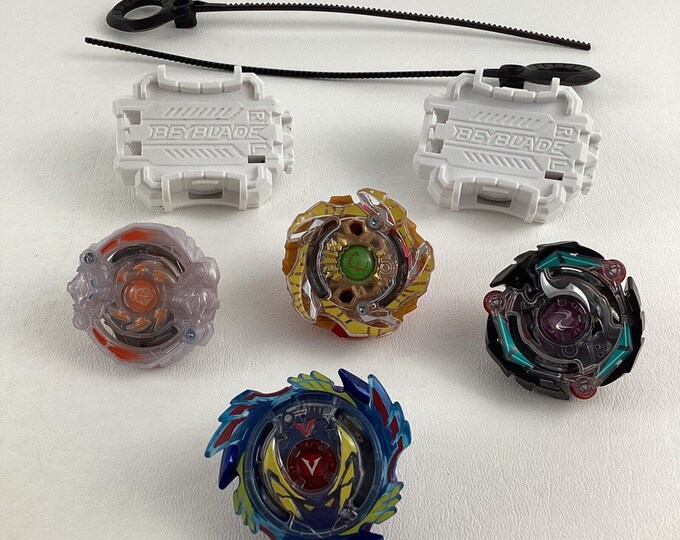 Beyblade Burst Turbo Spinning Top Toy Launchers Valkyrie Betromoth Lot ...