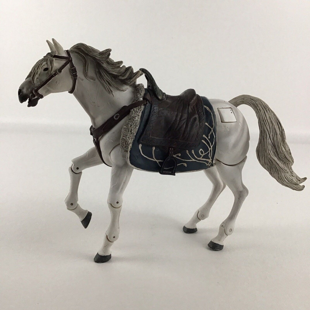 Lord of the Rings White Horse Asfaloth Galloping Action Vintage 2001 ...