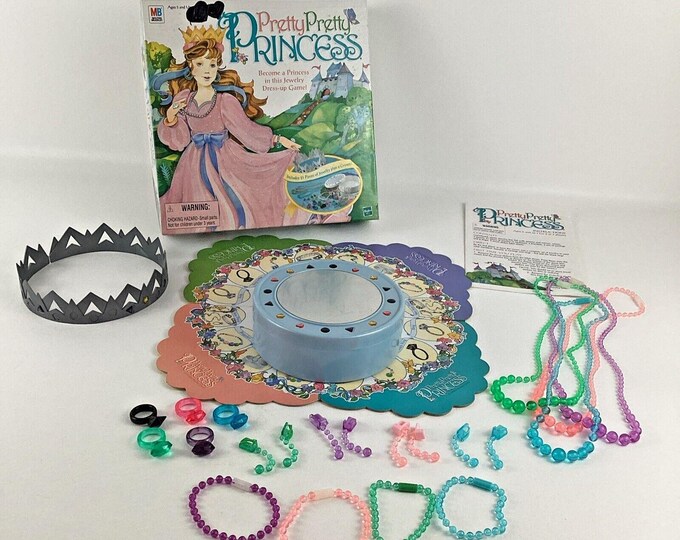 Pretty Pretty Princess Jewelry Dress up Game Vintage 1999 Hasbro MB ...