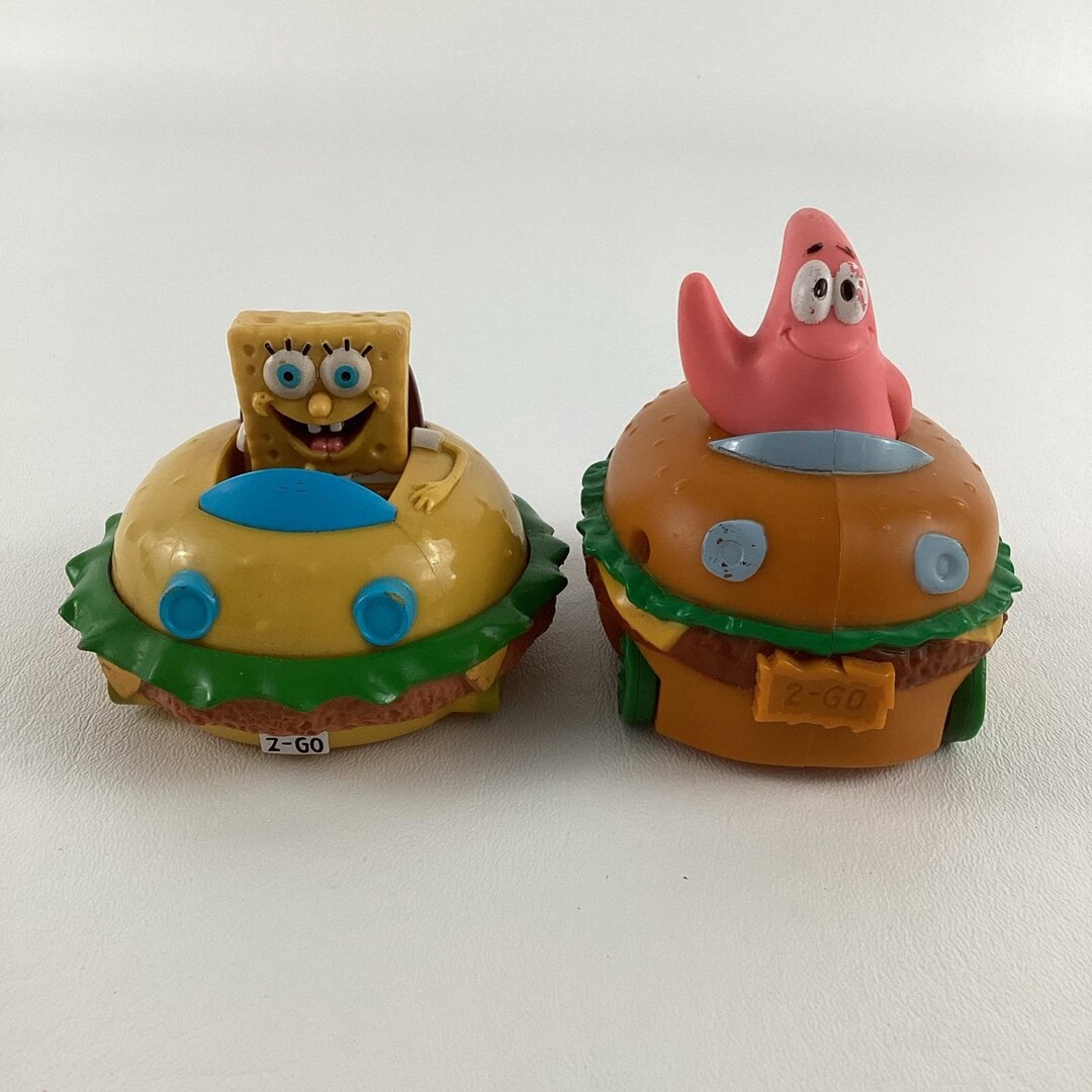 Spongebob Squarepants Crabby Patty Racers Deco Pac Cake Topper Toys Patrick Star - Etsy