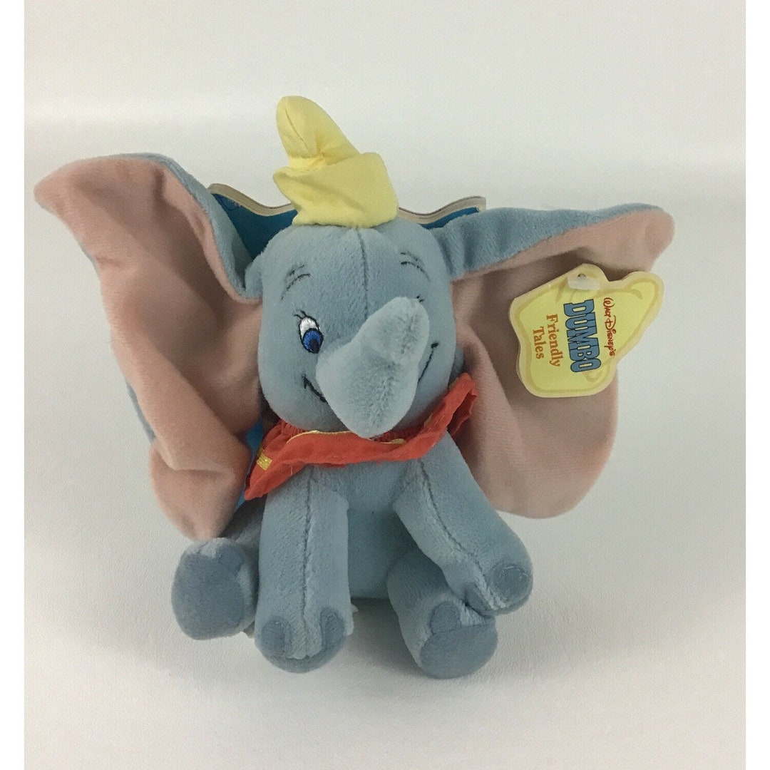Disney Friendly Tales Dumbo Plush With Book Mouse Works Vintage 1999 W ...